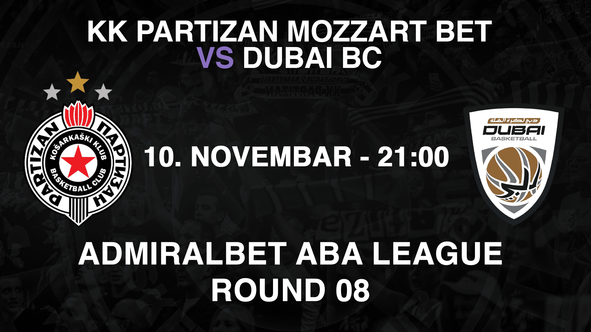 GLEDAJTE DIREKTNO, KOŠARKA ABA: KK PARTIZAN - KK DUBAI (21h); LINKOVI ZA PRENOS UTAKMICE