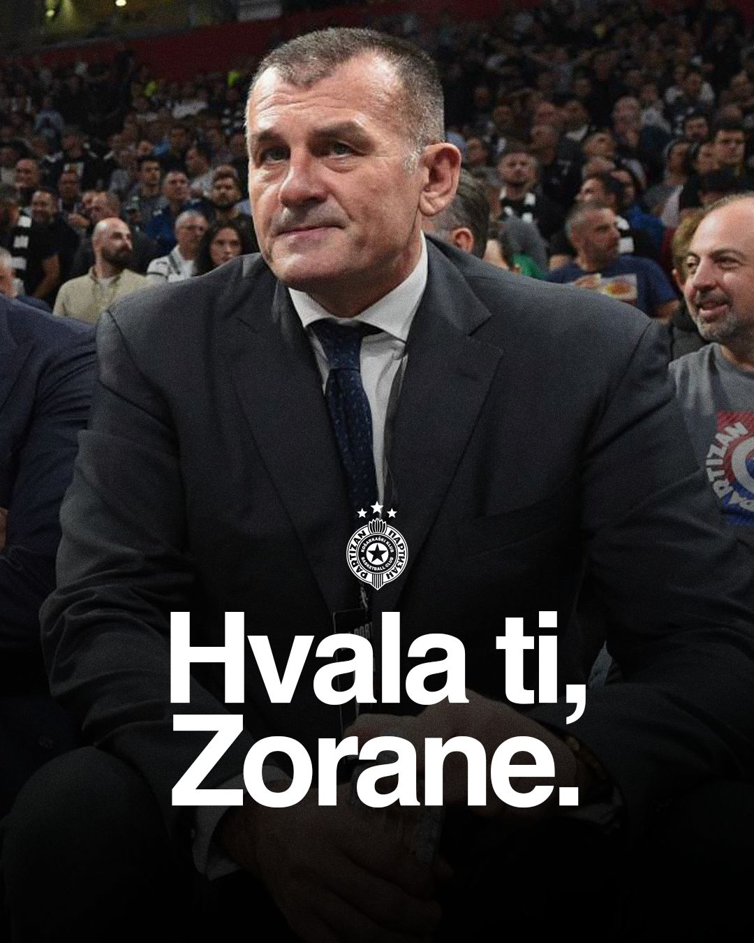 KK PARTIZAN: Hvala Zorane